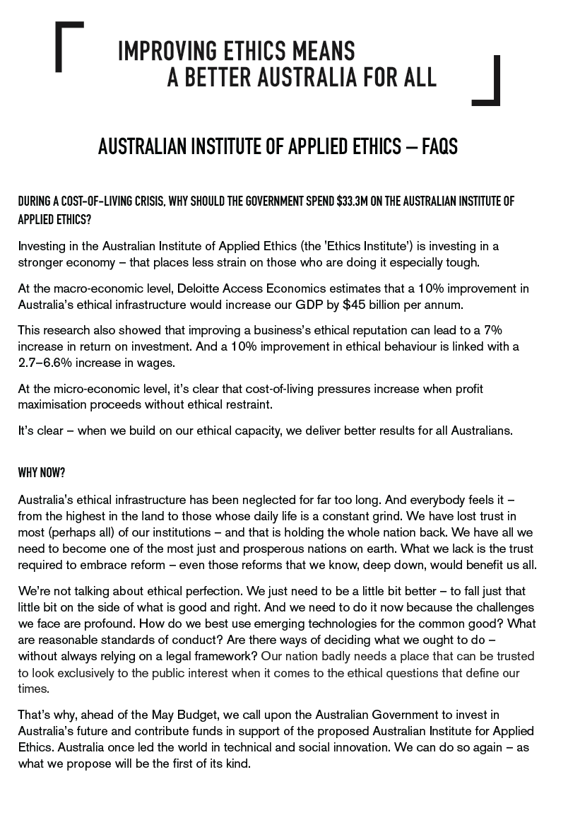Homepage - The Ethics Institute